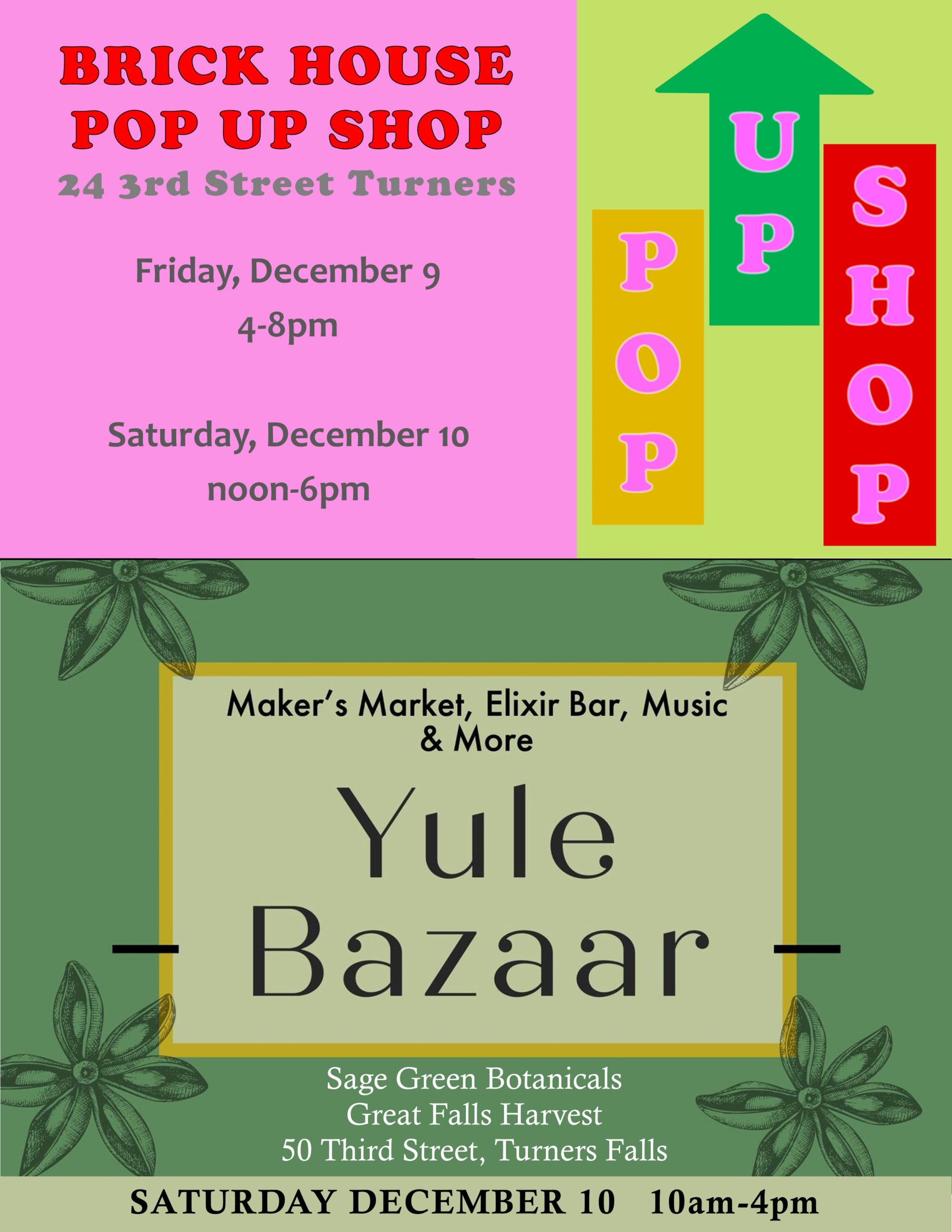 Brick House Pop Up & Yule Bazaar - RiverCulture